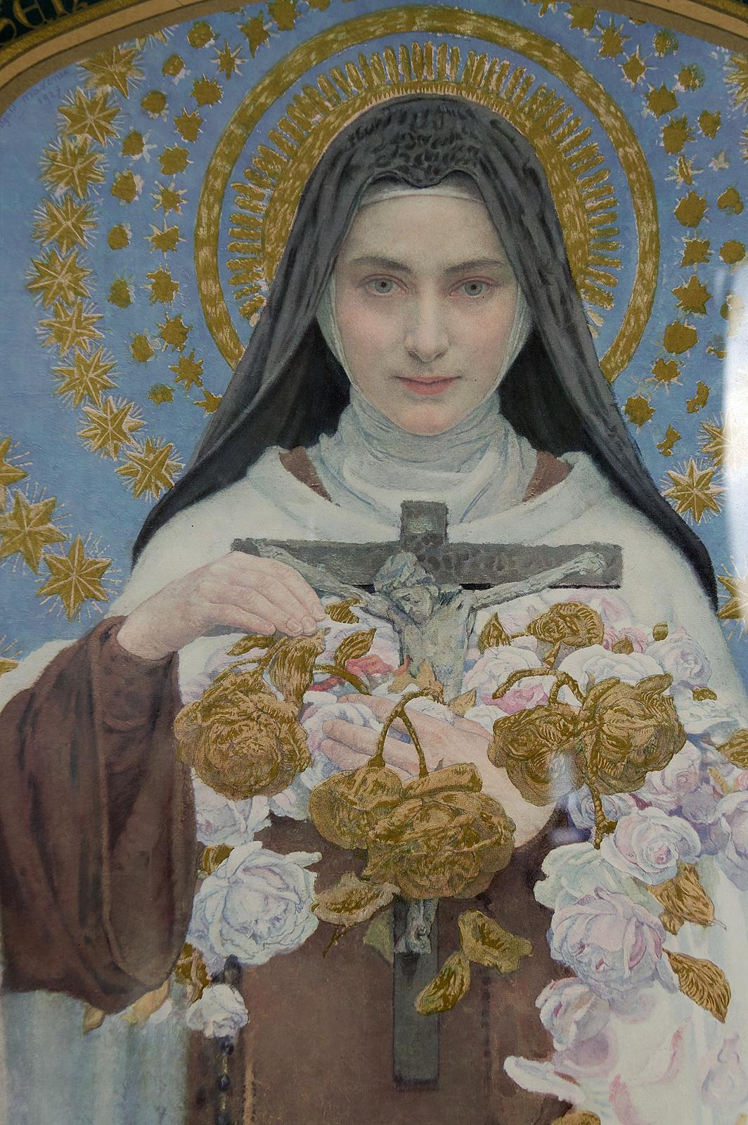 Sainte Thérèse of Lisieux Lithograph by Edgar Maxence, 1927 For Sale at ...