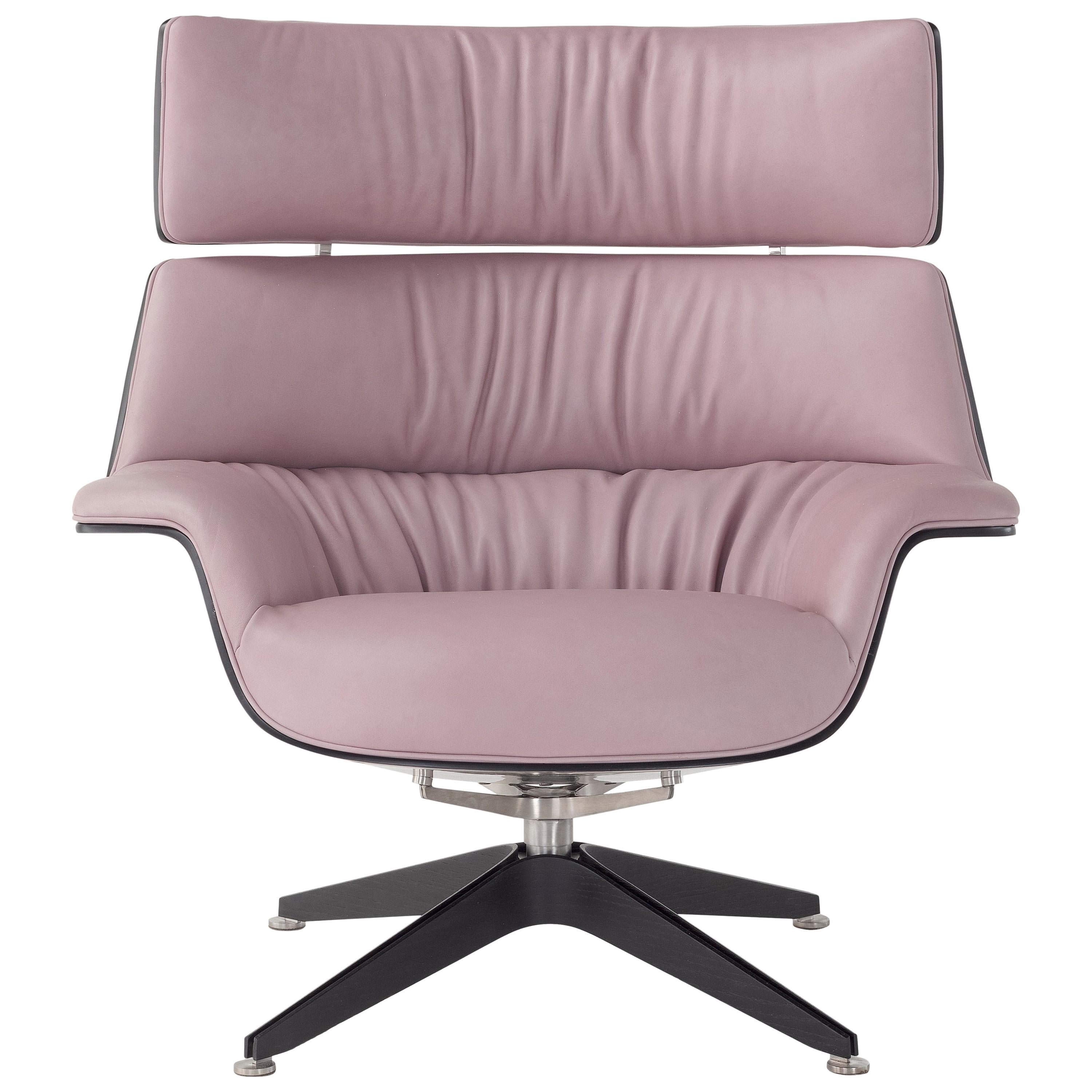 Saintluc Coach Armchair in Leather at 1stDibs