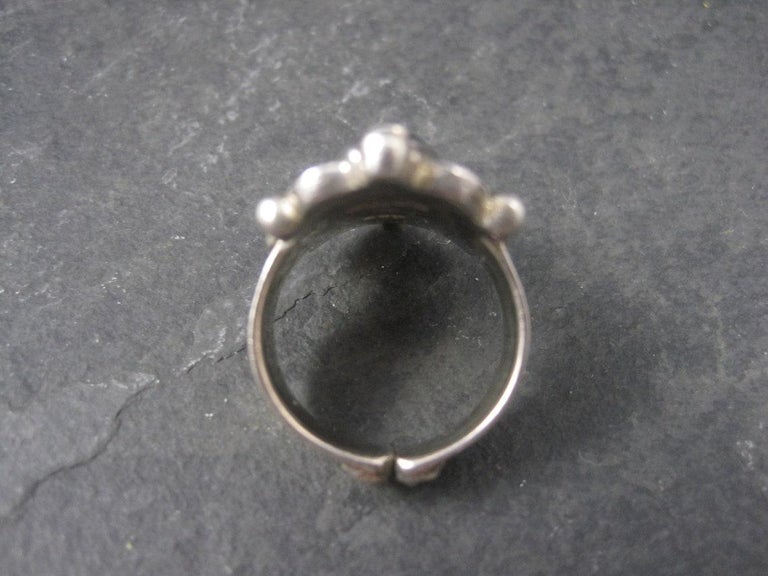 Sajen Black Mother of Pearl Ruby Ring For Sale at 1stDibs