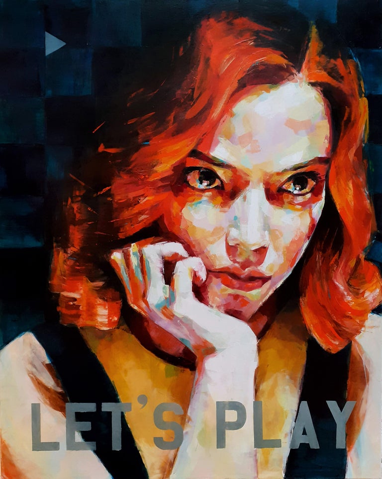 Sal Jones - Let's Play - figurative expressive emotion human figure oil ...