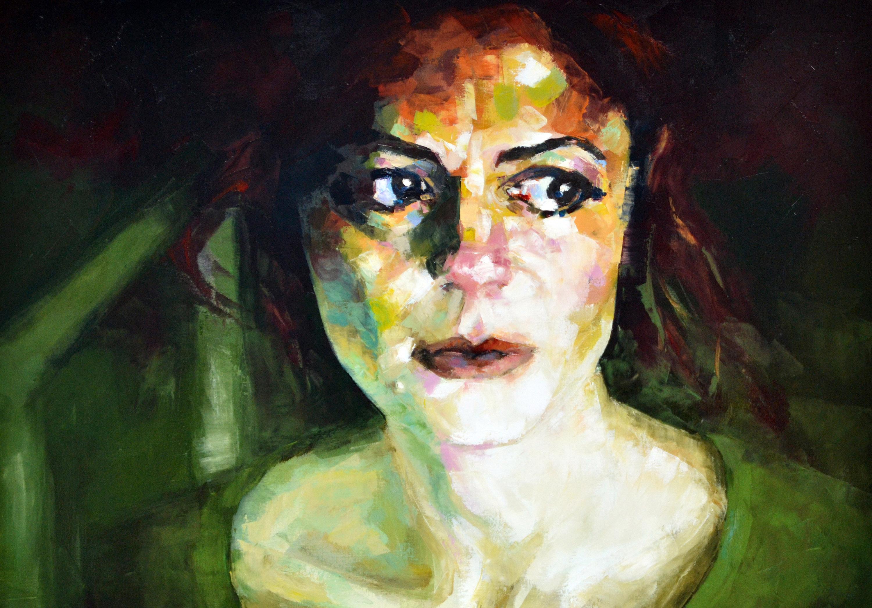 Sal Jones - Why Did You Do It - female figure oil painting modern ...