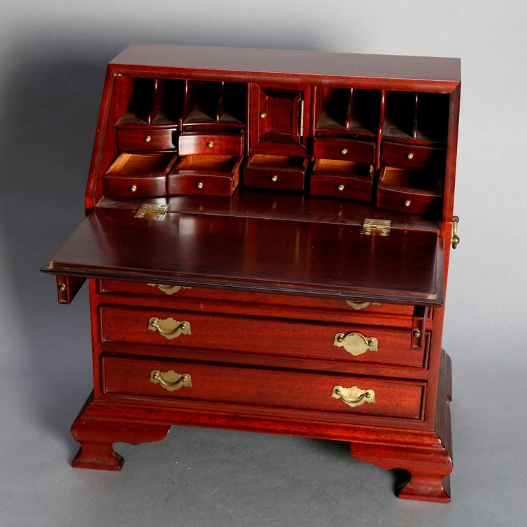 Salesman's Sample Diminutive Chippendale Style Mahogany Slant Front ...