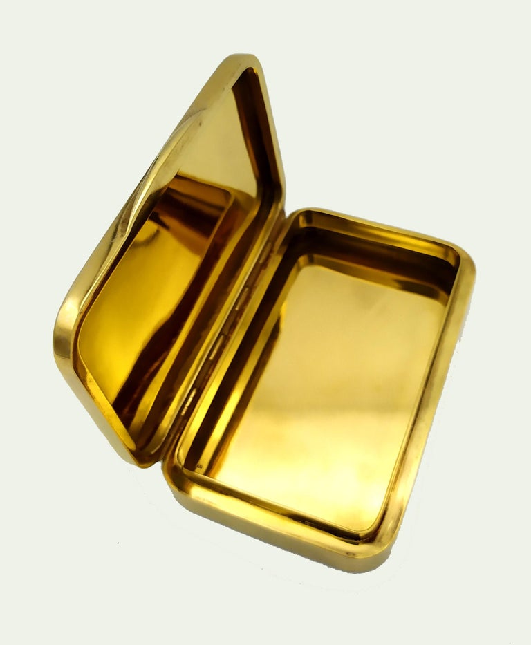 Salimbeni Cigarette Case Art Nouveau Style Hand-Painted Miniature ...