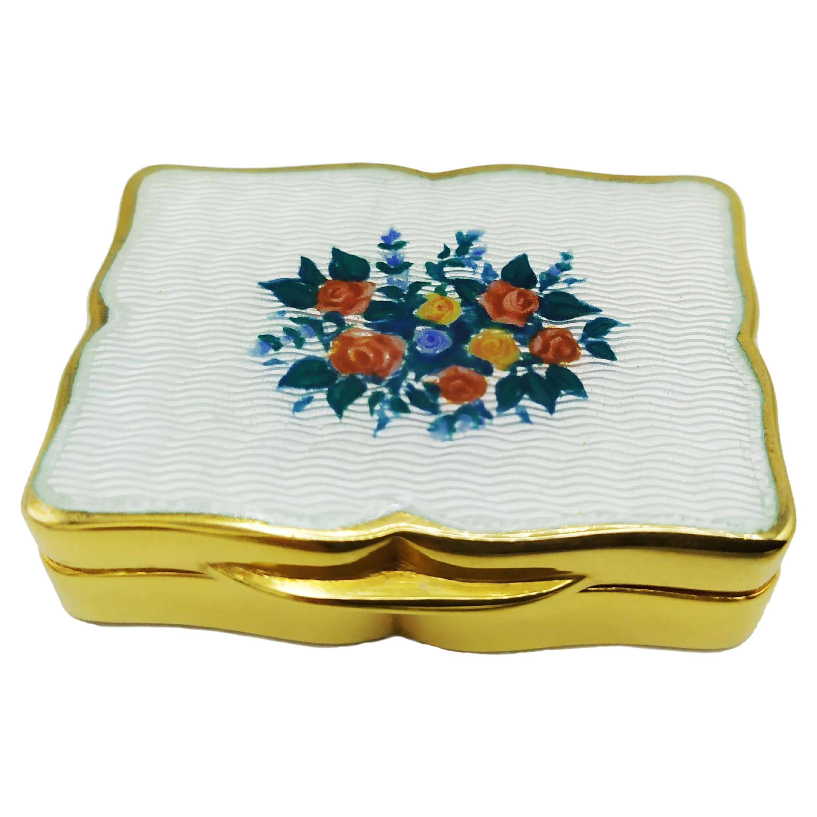 Carved Citrine Pill Box For Sale at 1stDibs