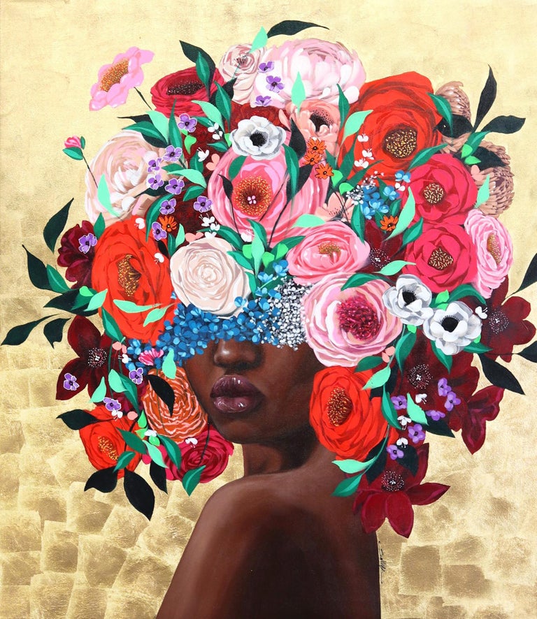 Sally K - Letitia - Original Sally K Figurative Artwork For Sale at 1stDibs