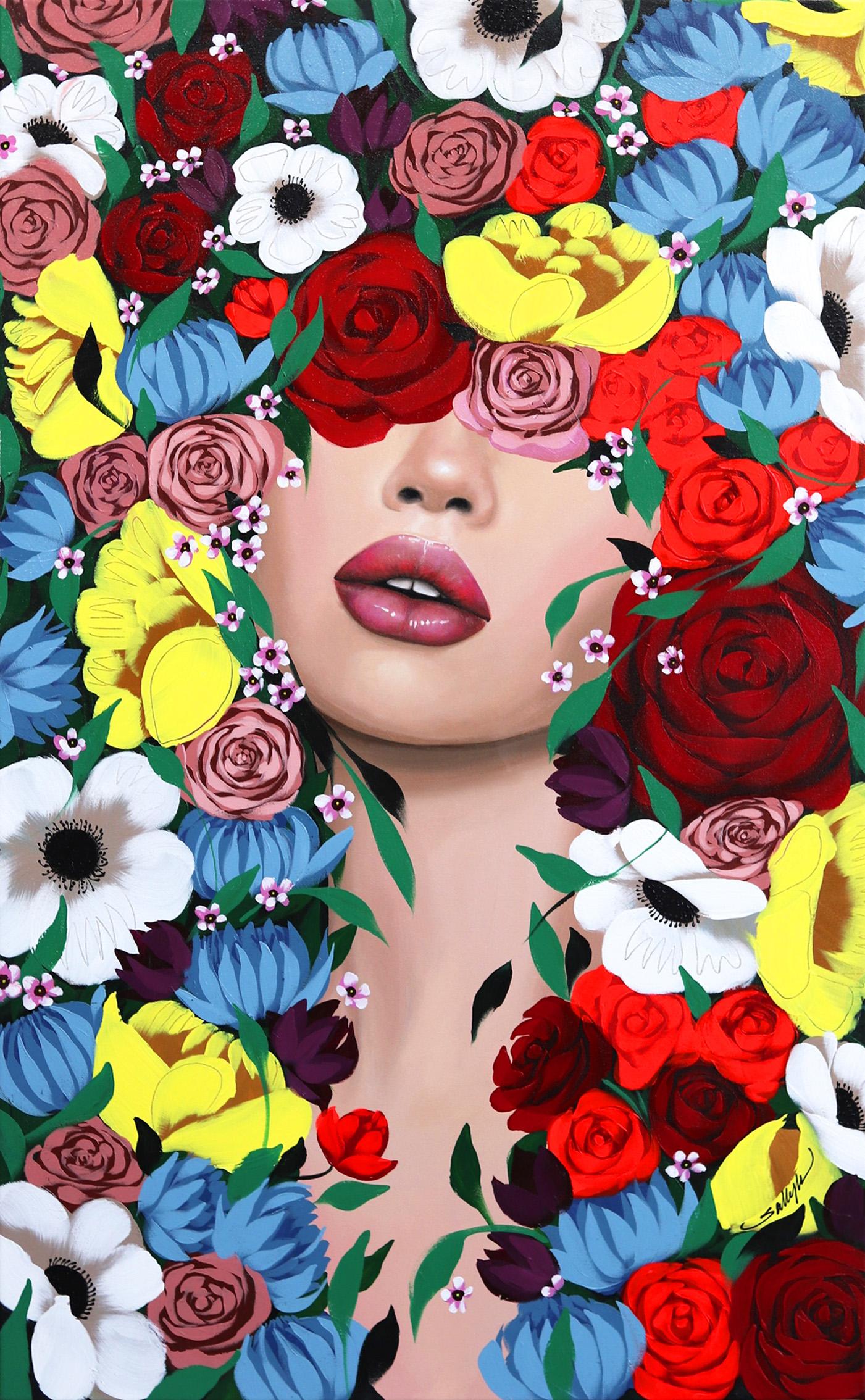 Sally K - Sunshine - Original Sally K Figurative Artwork at 1stDibs