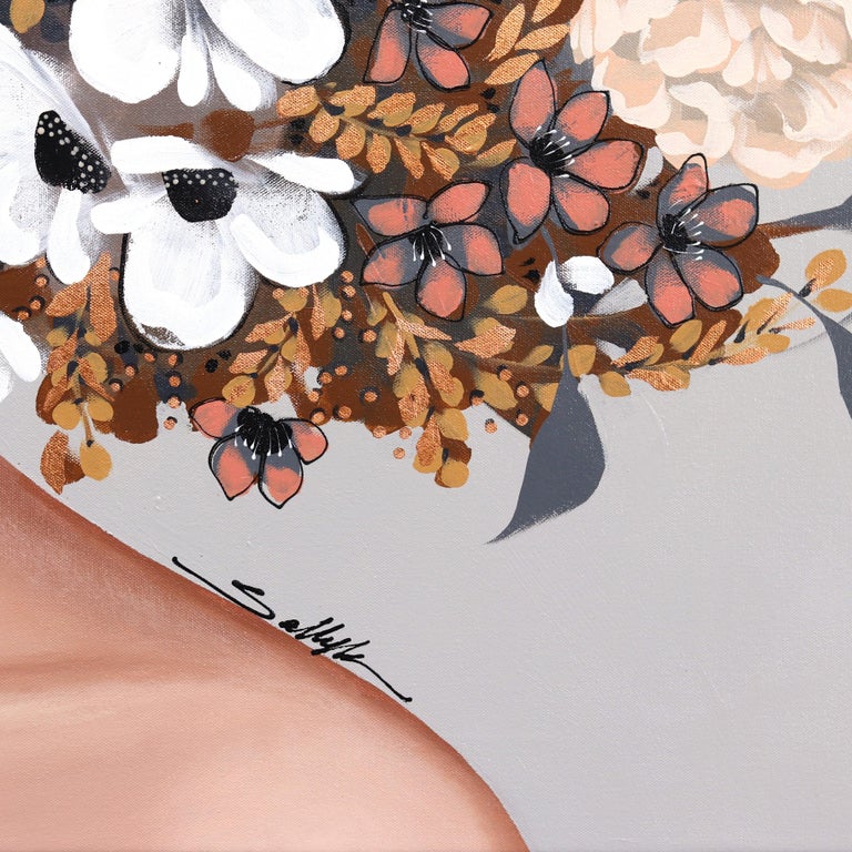 Sally K - Peace - Original Sally K Figurative Artwork For Sale at 1stDibs