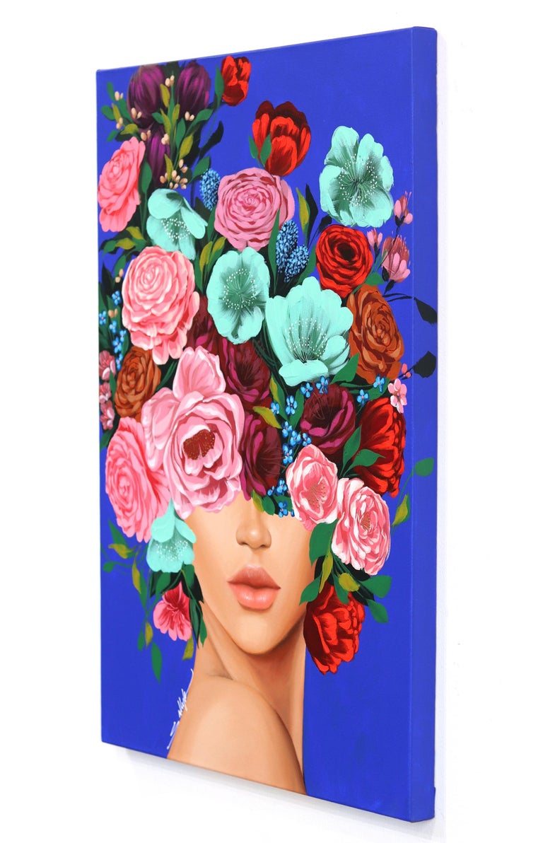 Sally K - Royal Blue - Original Sally K Figurative Artwork For Sale at ...