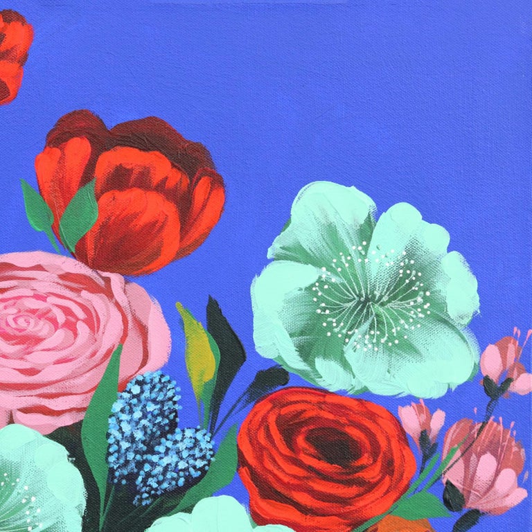 Sally K - Royal Blue - Original Sally K Figurative Artwork For Sale at ...