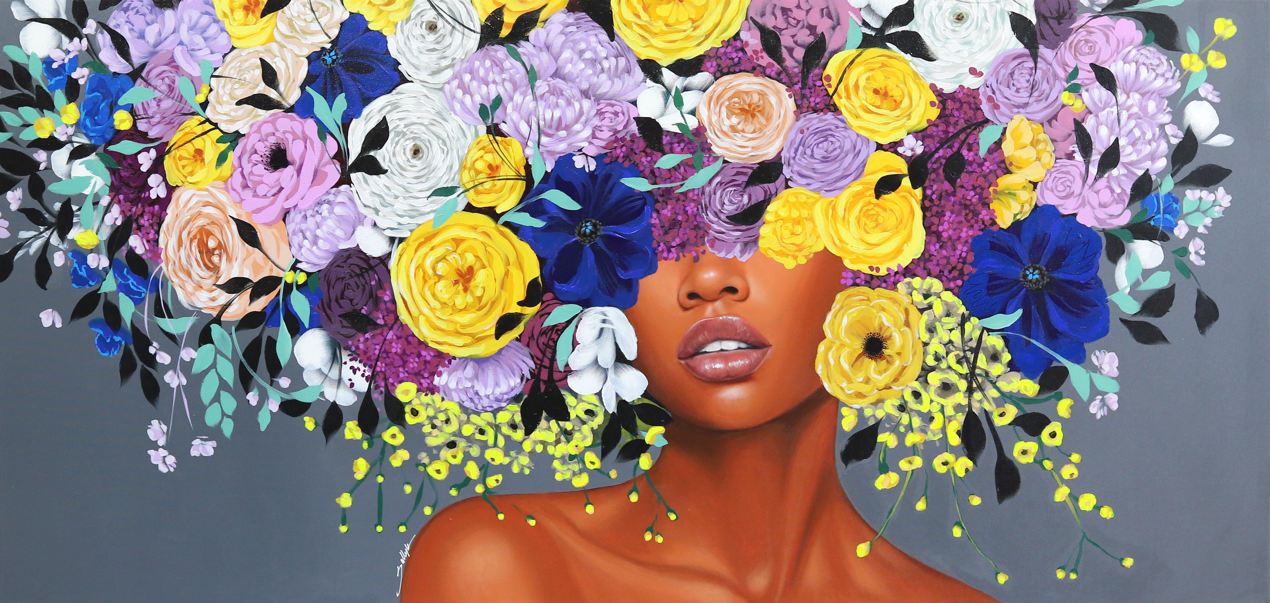 Sally K - Indigo - Original Sally K Figurative Artwork at 1stDibs ...