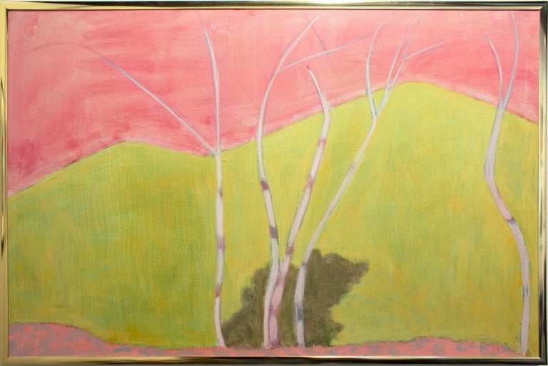 Sally Michel-Avery - "Five Birches" by Sally Michel Avery, Oil on ...