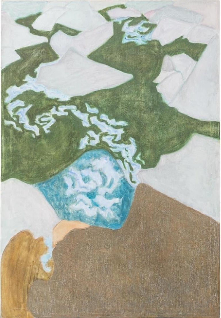 Sally Michel-Avery - "Rushing Brook #2, " Abstract Mid-Century Modern ...