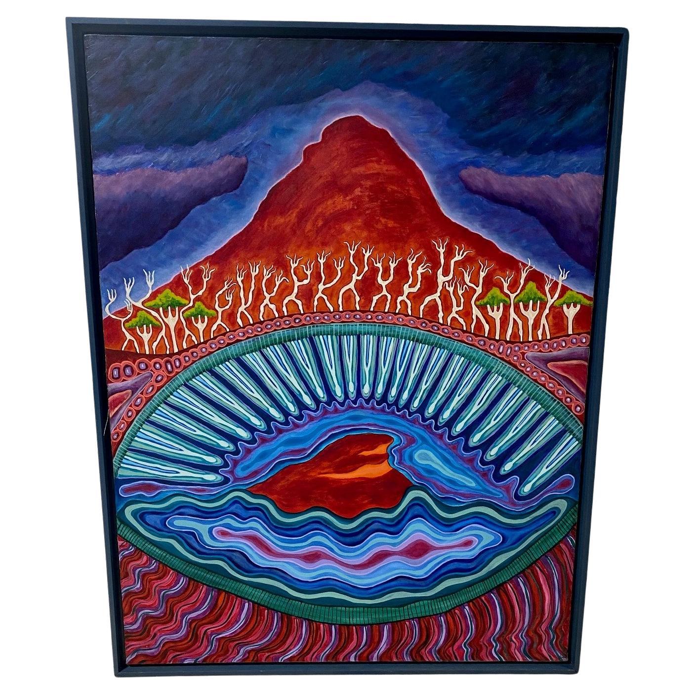 Australian Indigenous Aboriginal Art Thompson Yulidjirri Emu Bird Bark ...