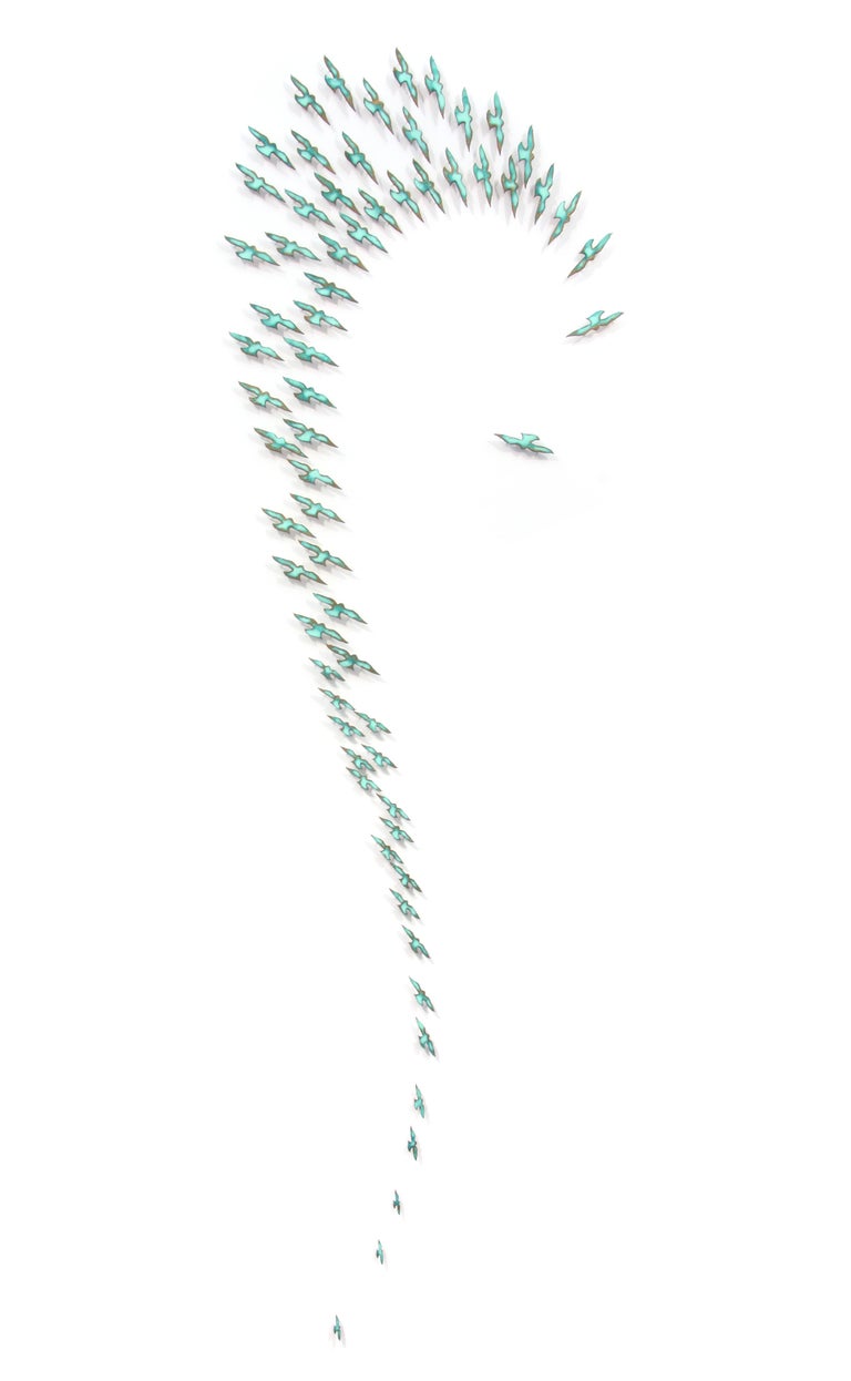 Sally Smith - "On Dusk X" Sculptural wall installation of murmuring ...