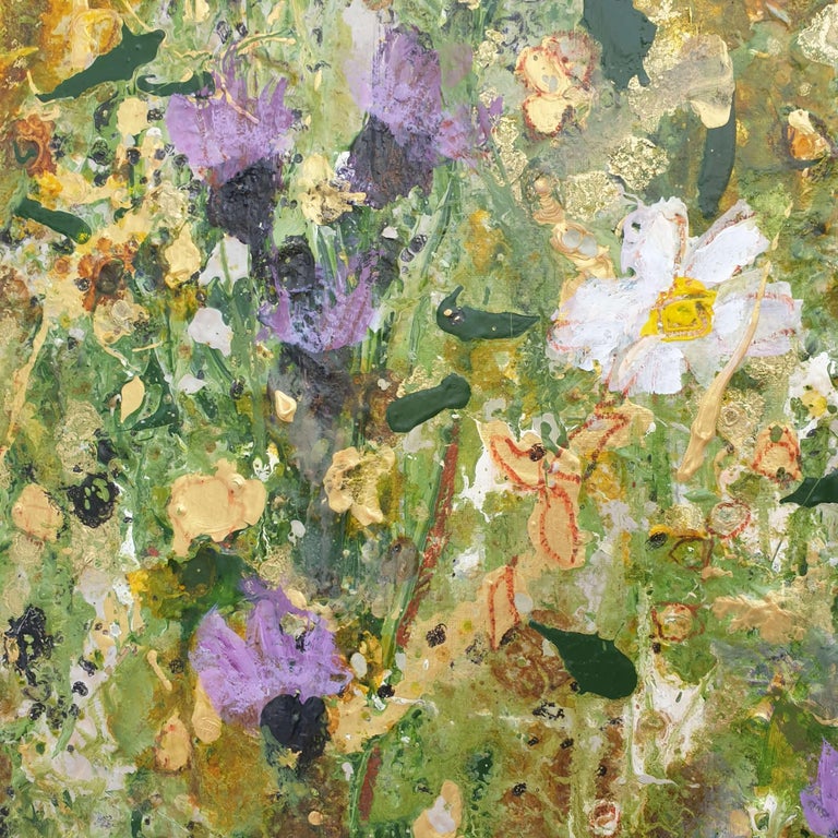 Sally Stafford - Summer Border, Impressionist Style Floral Painting ...