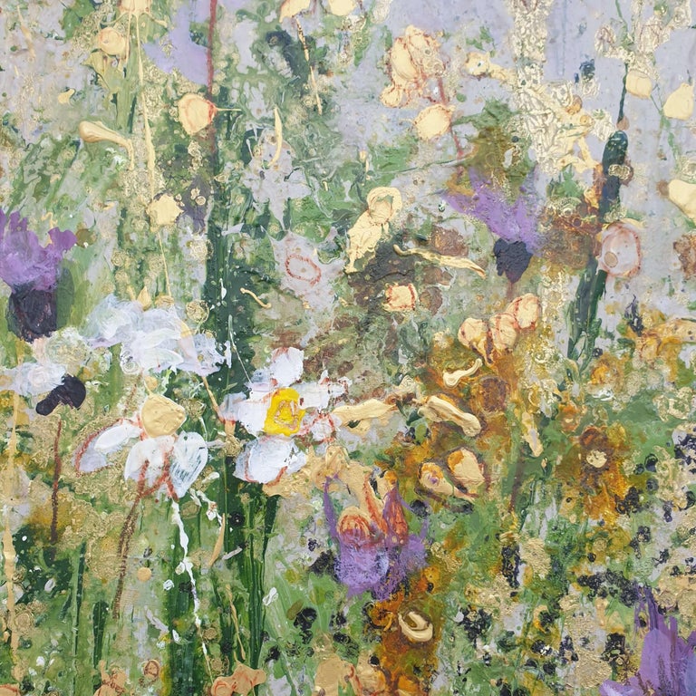 Sally Stafford - Summer Border, Impressionist Style Floral Painting ...