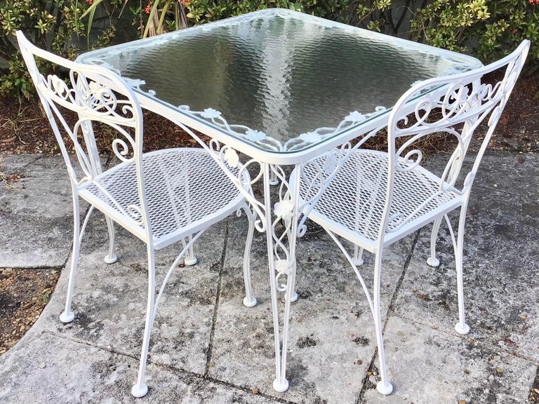 Salterini Patio Dining Table and Pair of Chairs, Set of 3 For Sale at ...