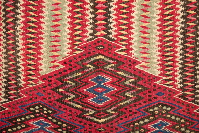 Saltillo Serape Mexican Blanket, 19th Century For Sale at 1stDibs