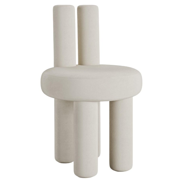 Salvador Chair misty beige velvet For Sale at 1stDibs