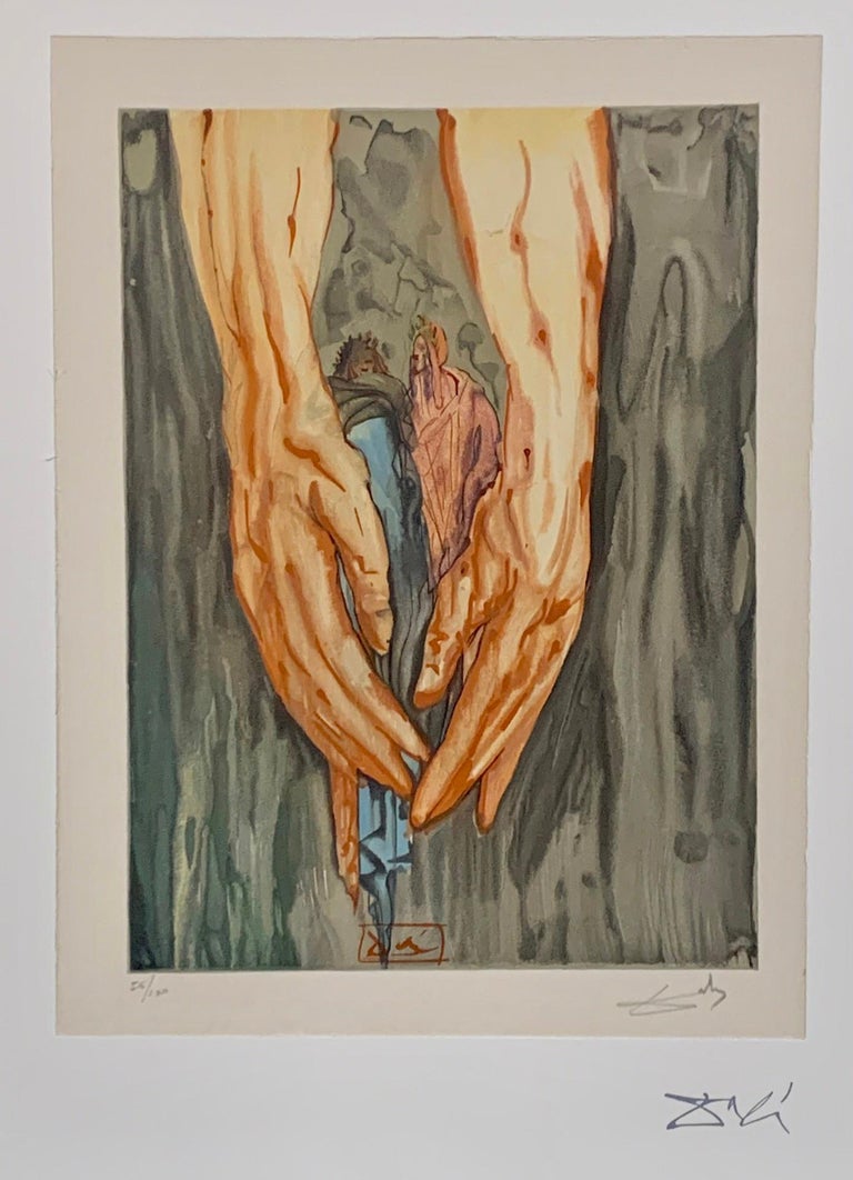 Salvador Dali (1904 - 1989) - Inferno Canto 16: The Mount of Geryon ...