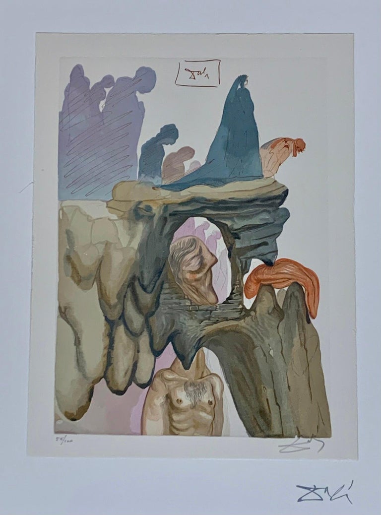 Salvador Dali (1904 - 1989) - Inferno Canto 22: The Liars from The ...