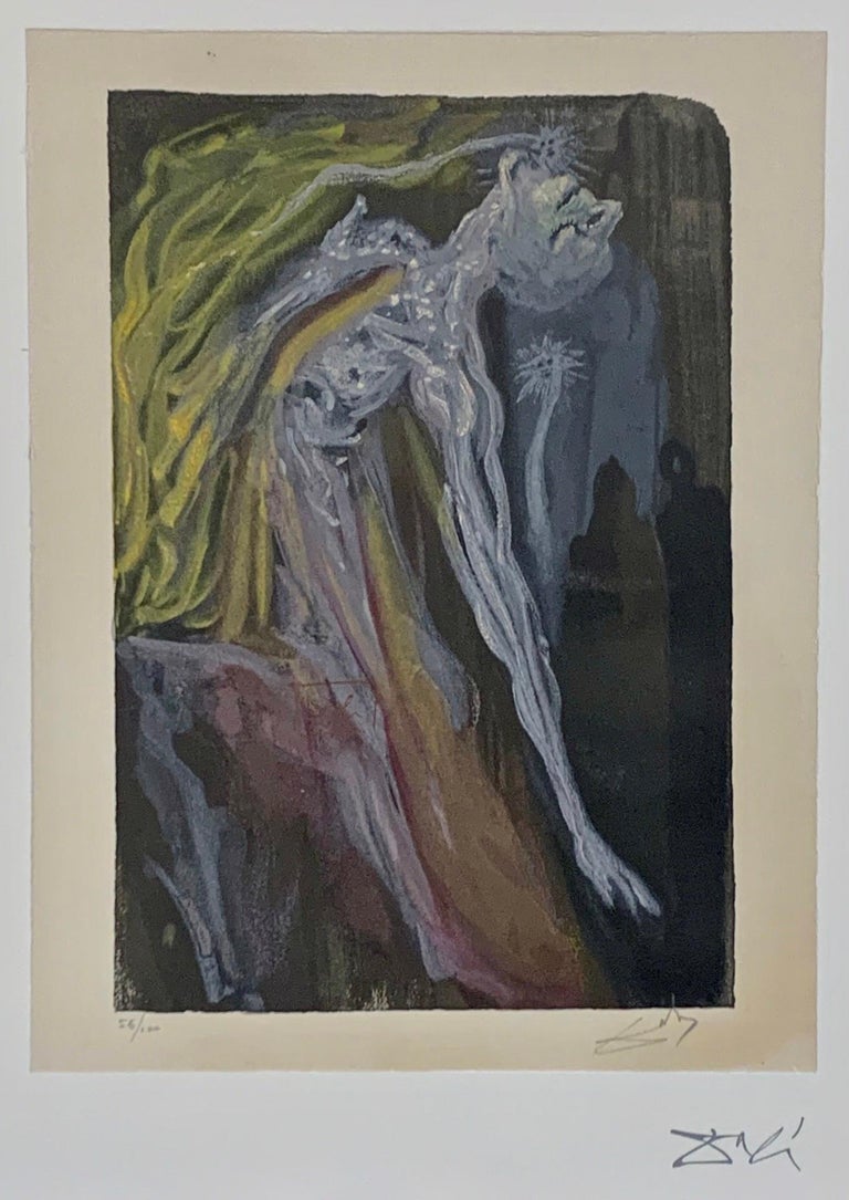 Salvador Dalí­ - Inferno Canto 9: The Furies from The Divine Comedy For ...