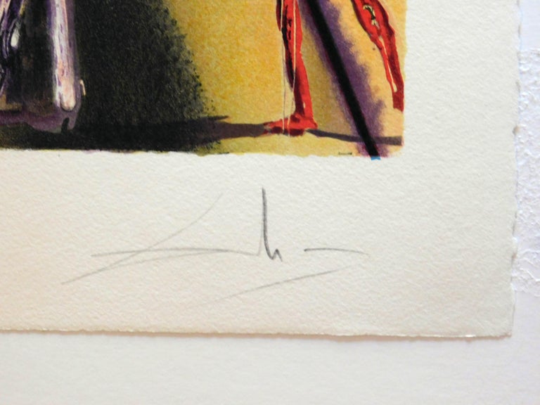 Salvador Dali Color Lithograph, 1969, "Cecile Receives Germeuils Letter ...