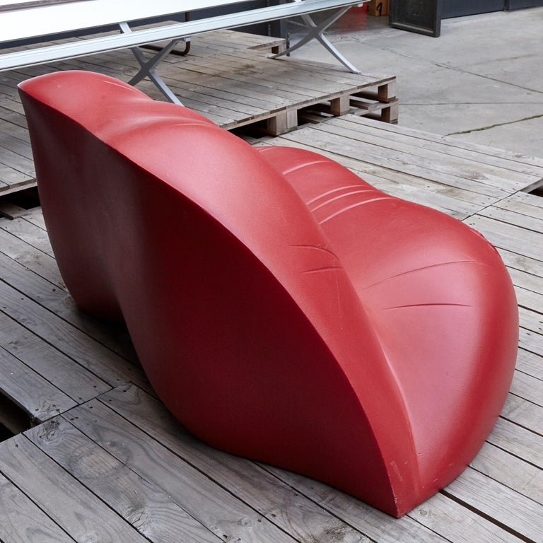 Salvador Dali, Contemporary, Red Dali Lips Sofa For Sale at 1stDibs