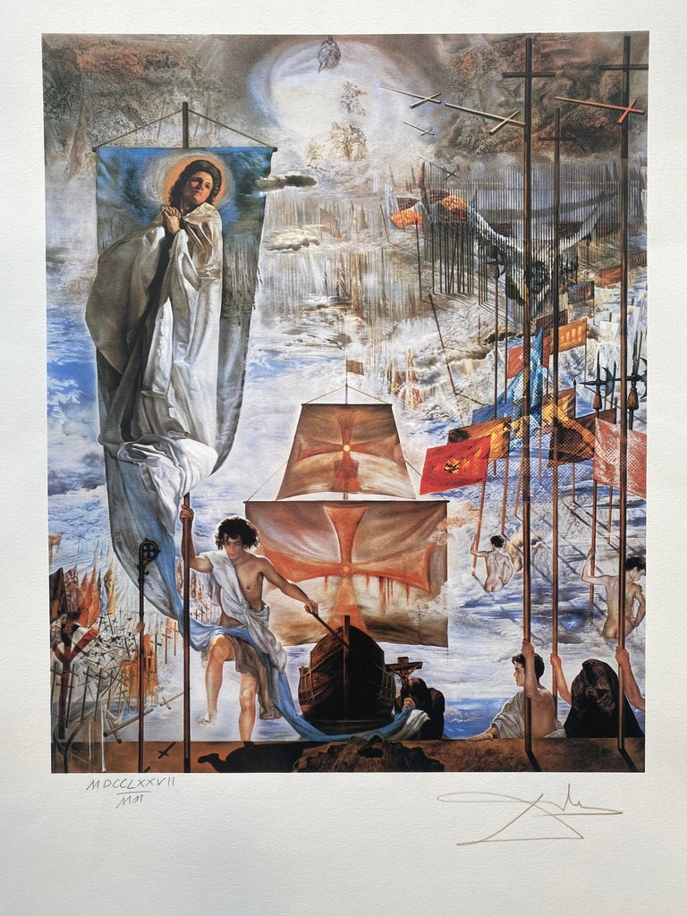 Salvador Dali -Découverte des Amériques par Christophe Colomb En vente ...