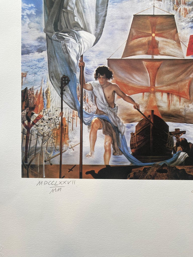 Salvador Dali Découverte Des Amériques Par Christophe Colomb For Sale