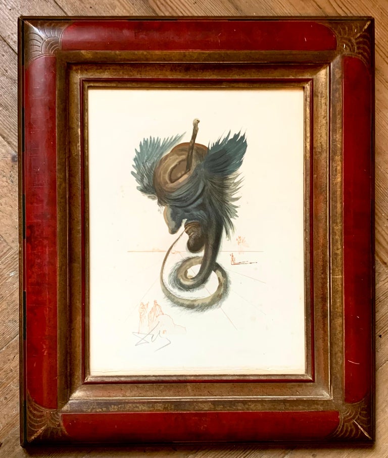 Salvador Dali, « Inferno Canto 20 Diviners and Sorceres » 1970 Signed ...