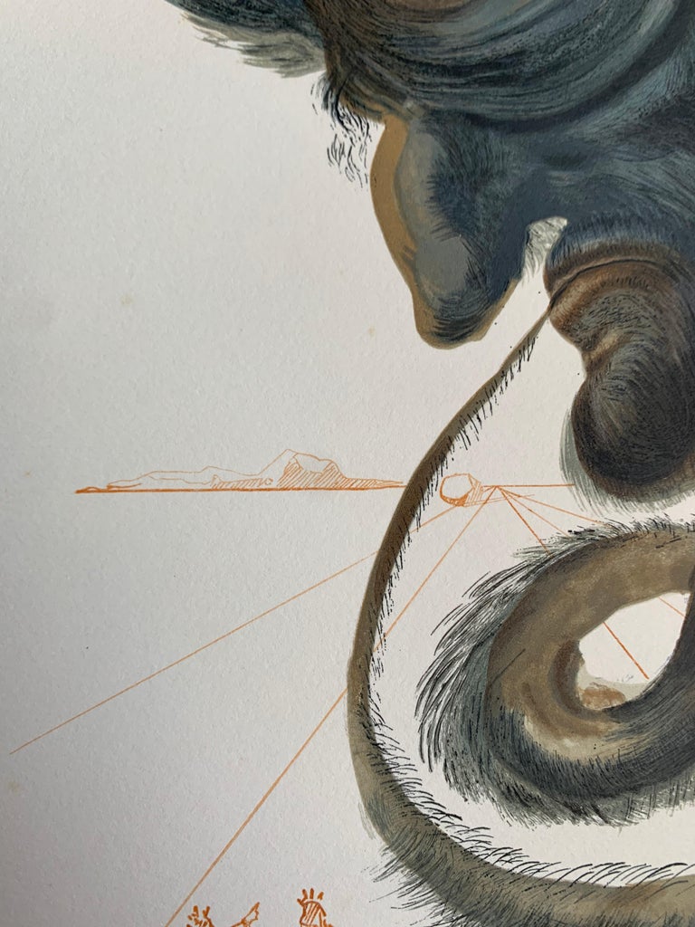 Salvador Dali « Inferno Canto 20 Diviners and Sorceres » Engraving 1970 ...