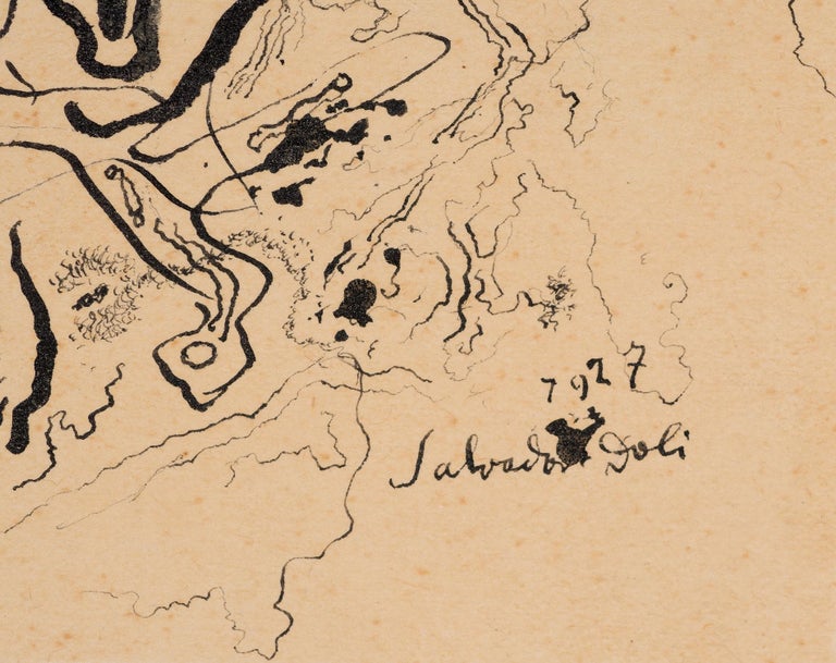 Salvador Dalí Ink Drawing on Paper For Sale at 1stDibs