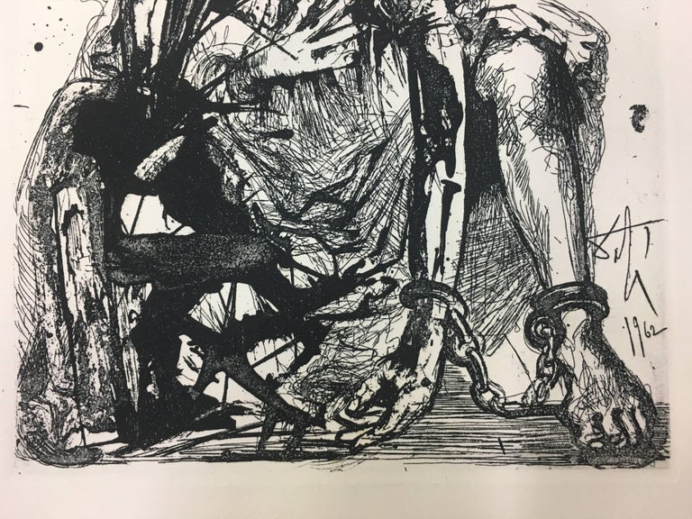 Salvador Dalí­ - " SEGISMUNDO ENCADENADO" engraving painting at 1stDibs