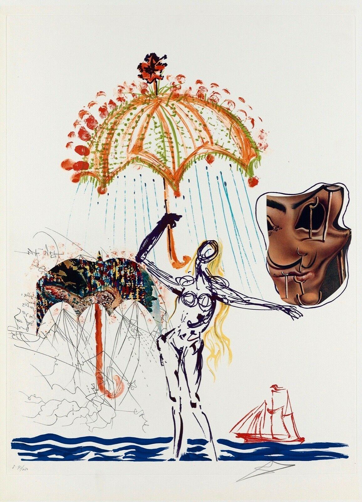 Salvador Dalí­ - Le temps qui coule dans l'espace:: lithographie en ...