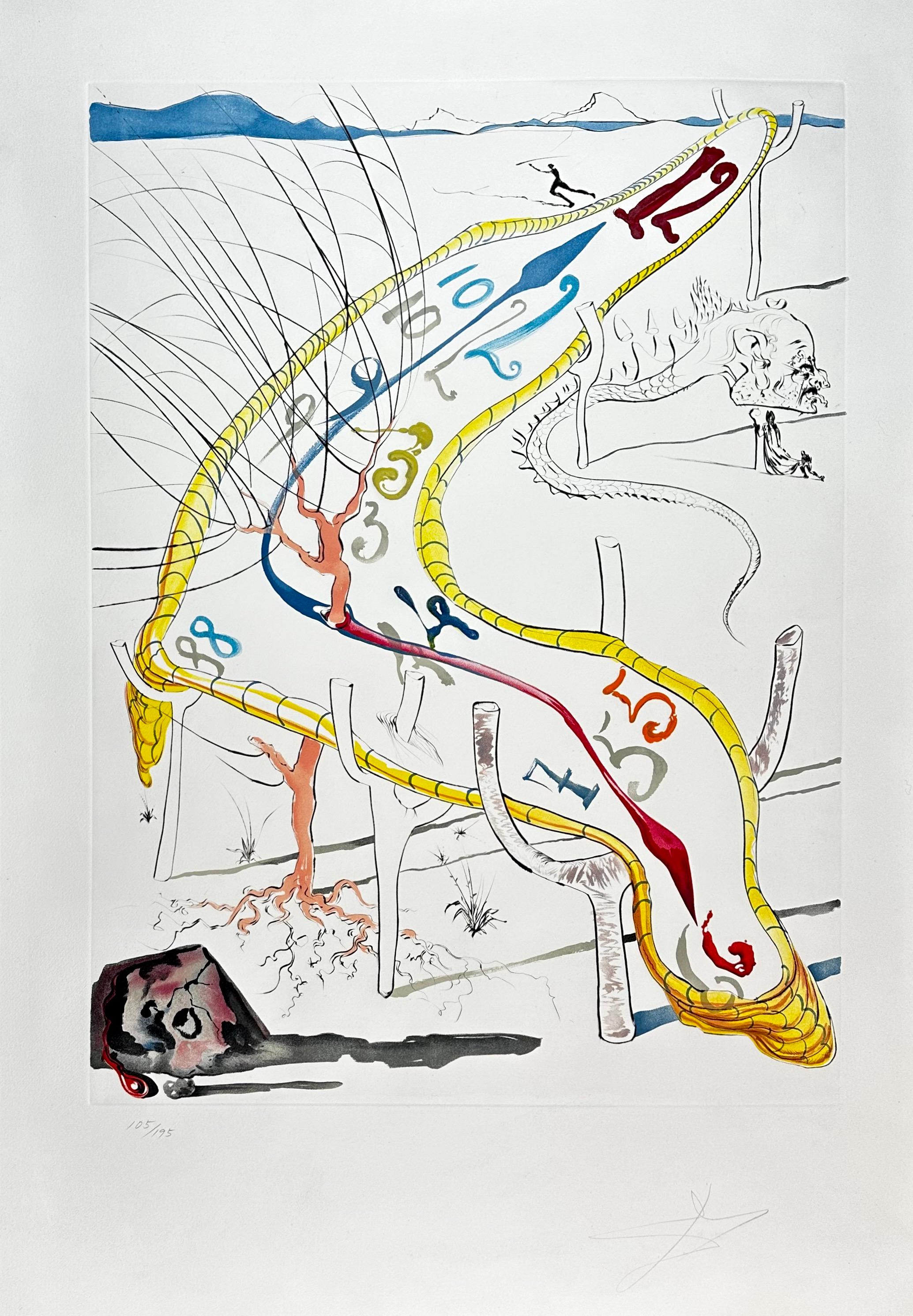 1960s Salvador Dali Signed Dante's Divine Comedy Inferno 1 Wood Block ...