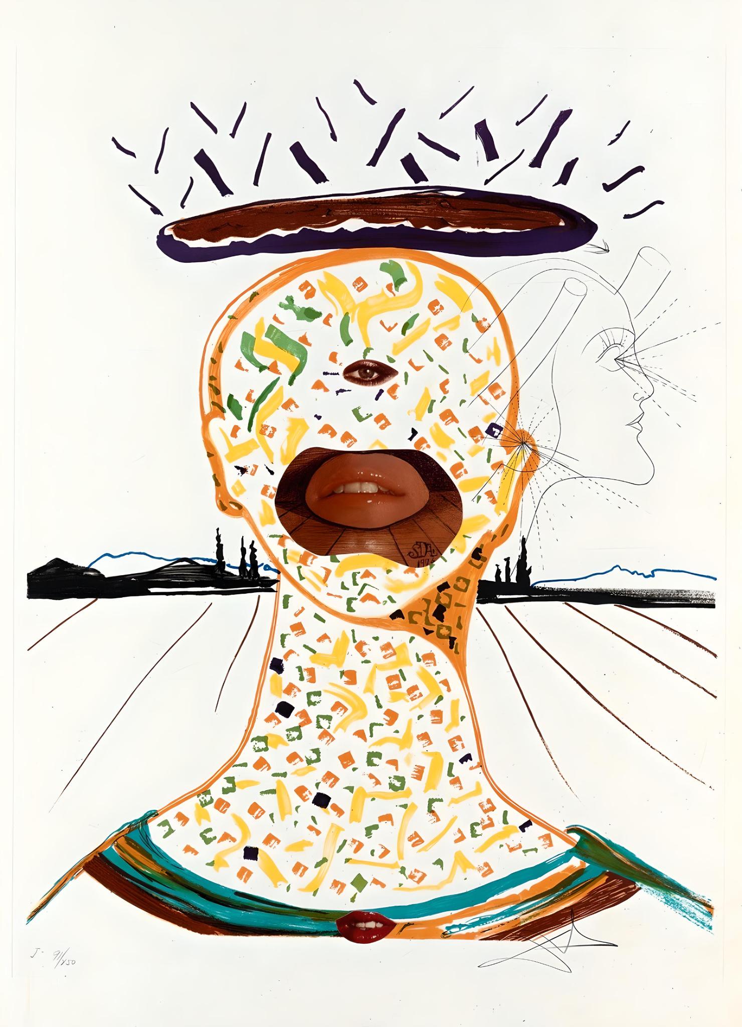 Salvador Dalí­ - Cyclopean Make-Up (Michler/Löpsinger 827; Field 75-11F), Salvador Dali For Sale ...