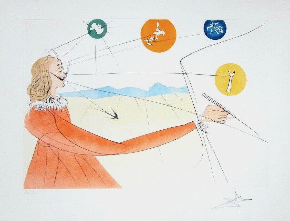 Salvador Dalí­ - Plate from "Tristan and Isolde": Queen Isolde and Her ...