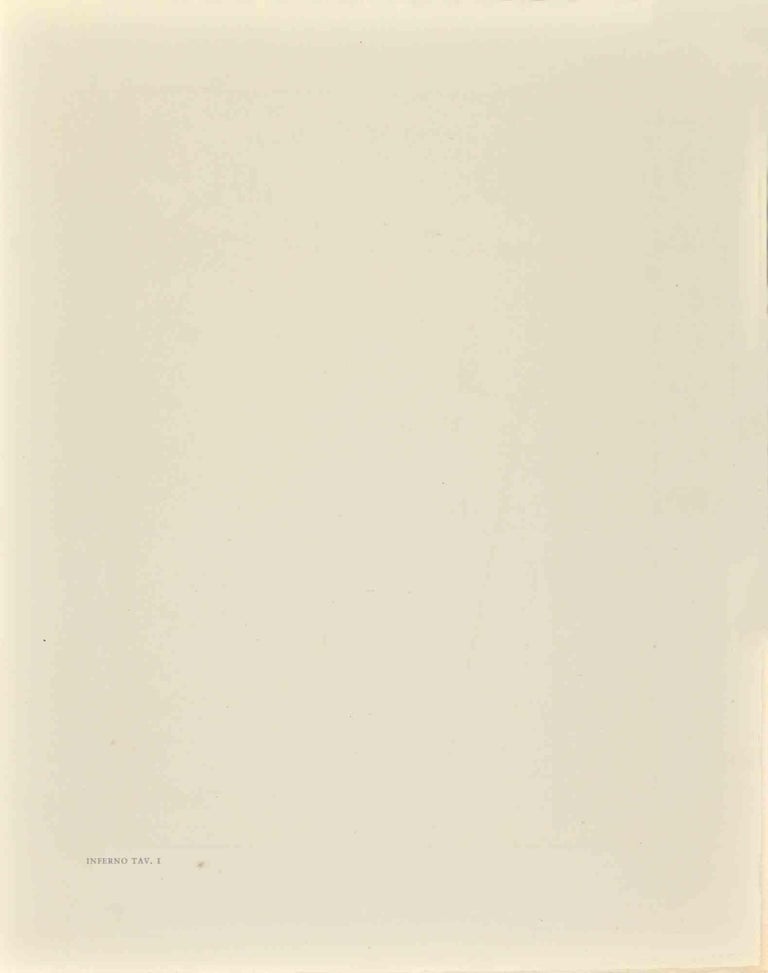 Dante Alighieri in the Dark Forest - Woodcut Print - 1963 at 1stDibs