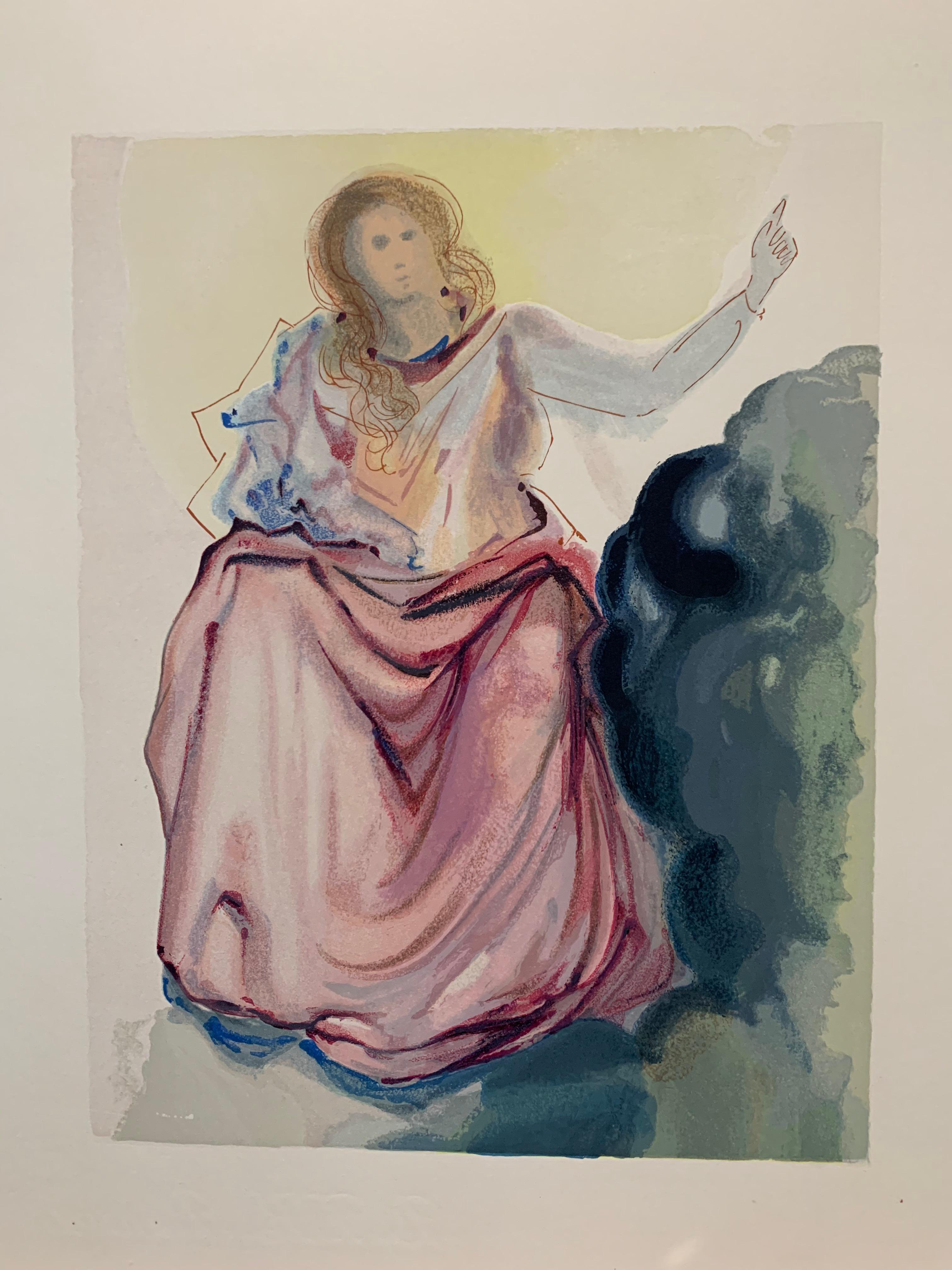 Salvador Dalí­ - Canto 32 – Gabriel Facing Mary and Canto 1 – Dante in ...