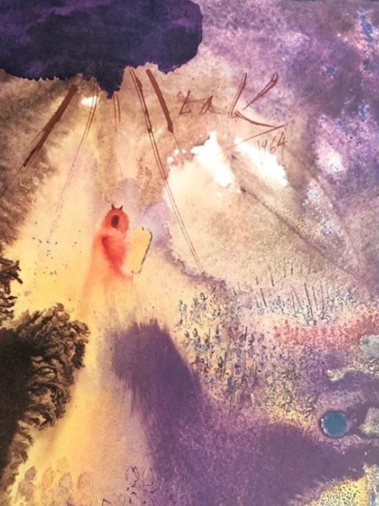 Salvador Dalí­ - Ego sum Deus tuus - Original Lithograph by S. dalì ...