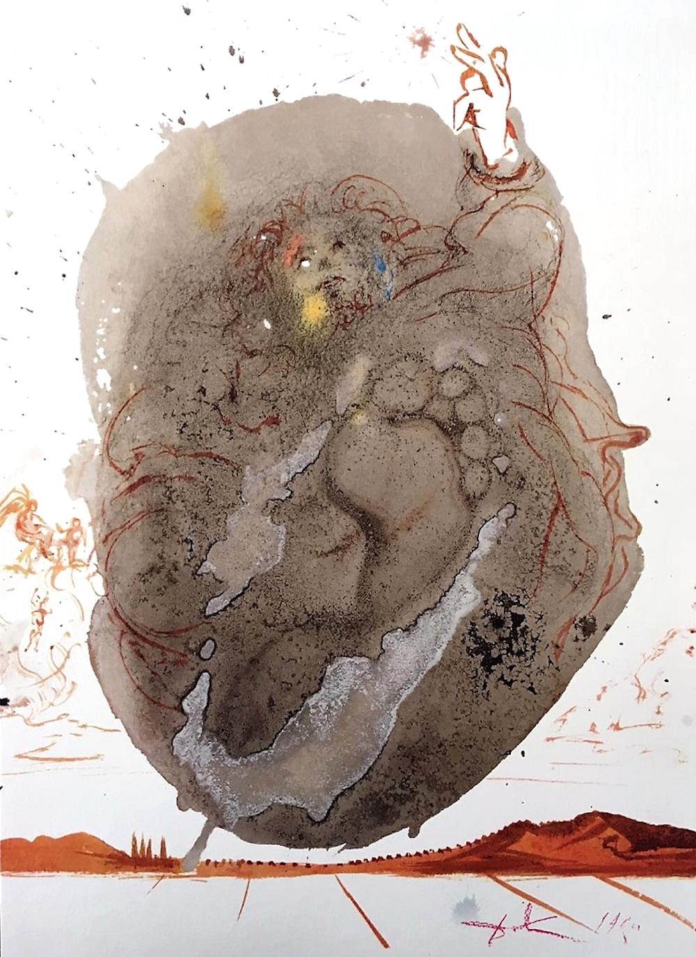 Salvador Dalí­ - Iesus flagellatus - Original Lithograph from "Biblia ...