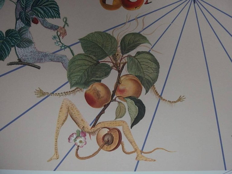 Salvador Dalí­ - Flordali II : Butterfly Rose - Original lithograph ...