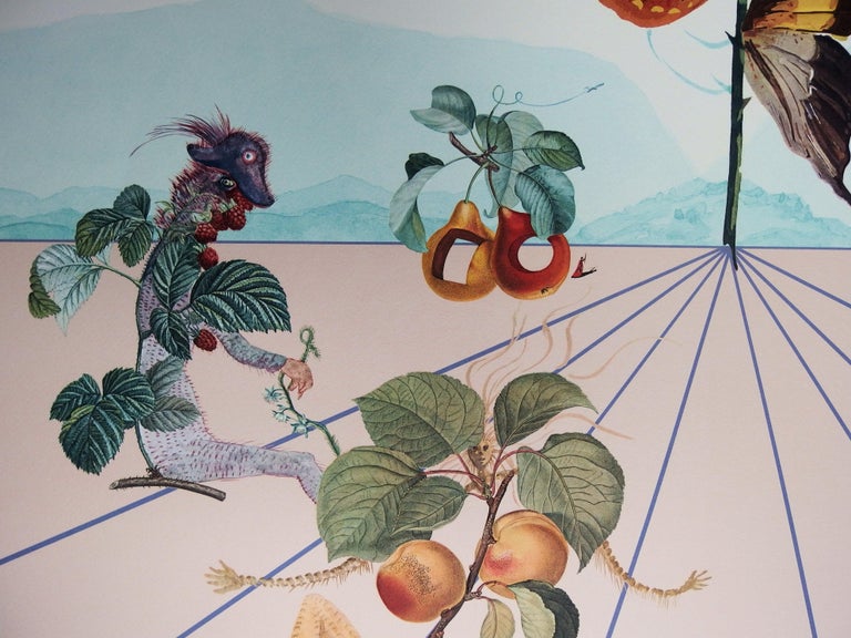 Salvador Dalí­ - Flordali II : Butterfly Rose - Original lithograph ...
