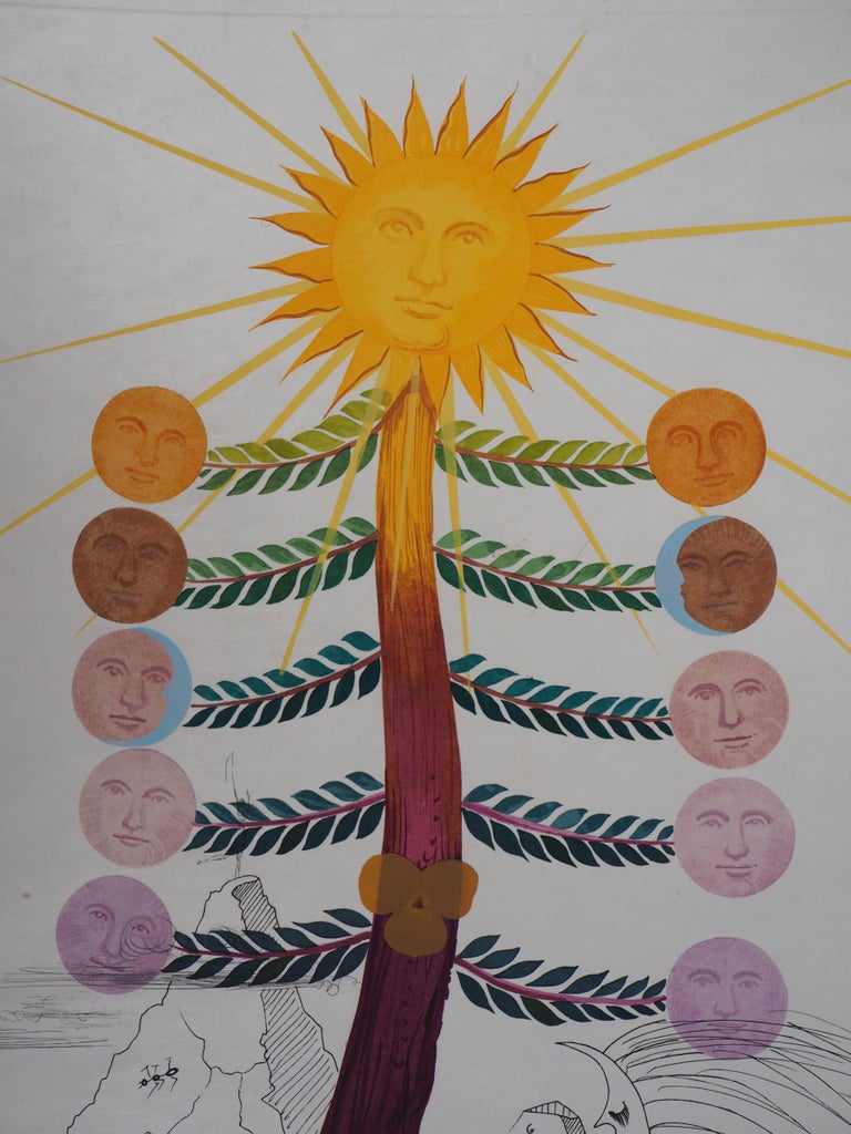 Flordali : Luna Geminata (Moon) - Original Etching, Handsigned (Field ...