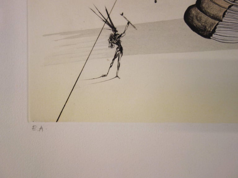 Salvador Dalí­ - Général de Gaulle - Original etching and pochoir ...