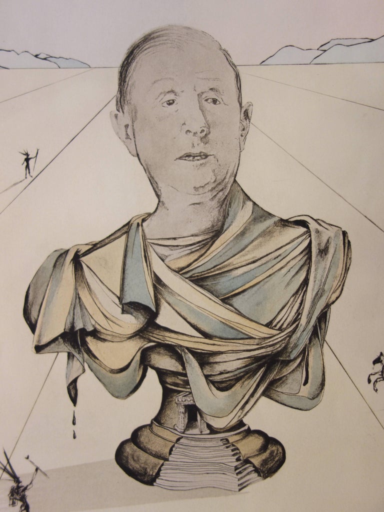 Salvador Dalí­ - Général de Gaulle - Original etching and pochoir ...
