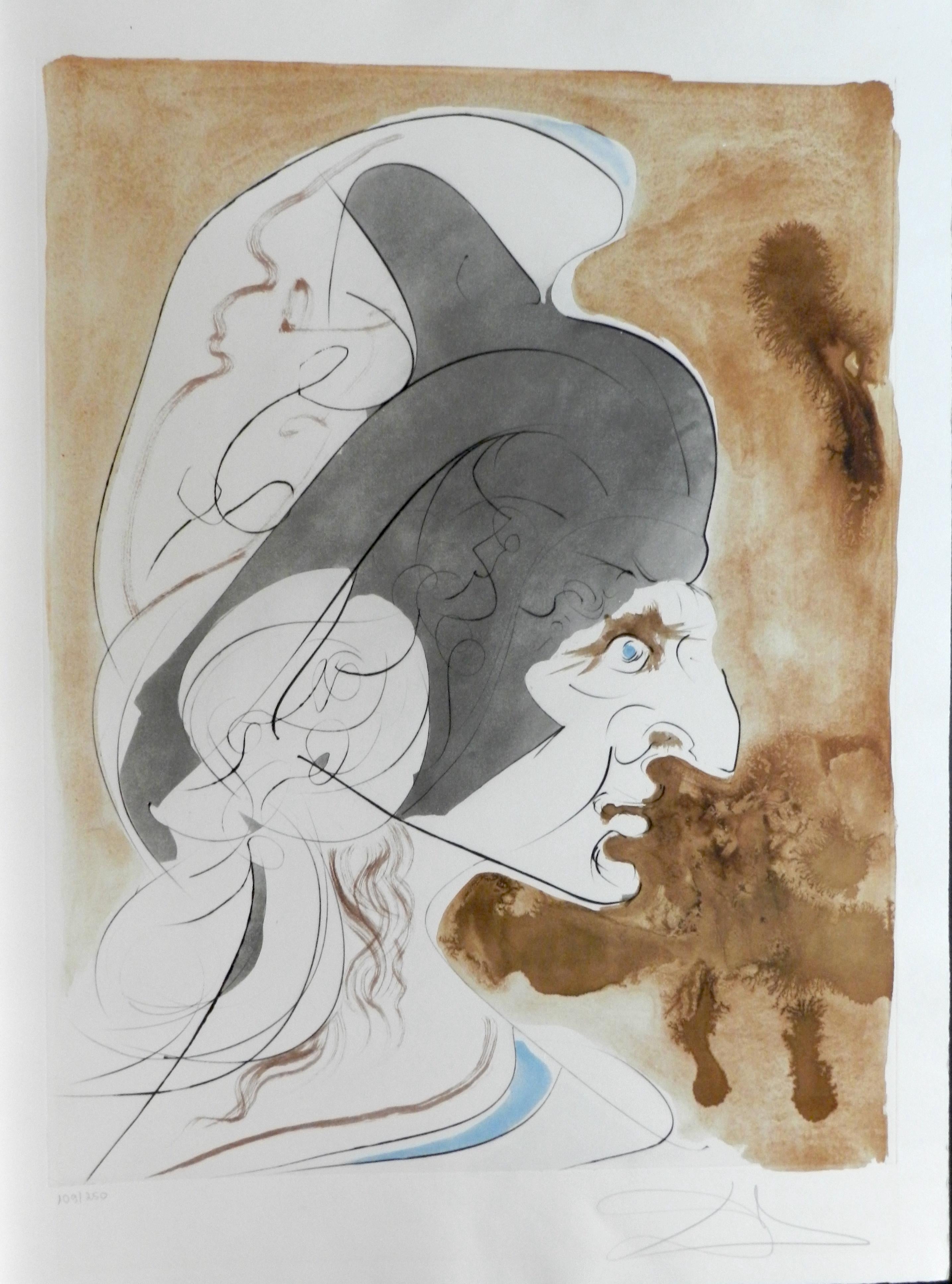 Salvador Dalí­ - Homage a Leonardo Condottiere For Sale at 1stDibs