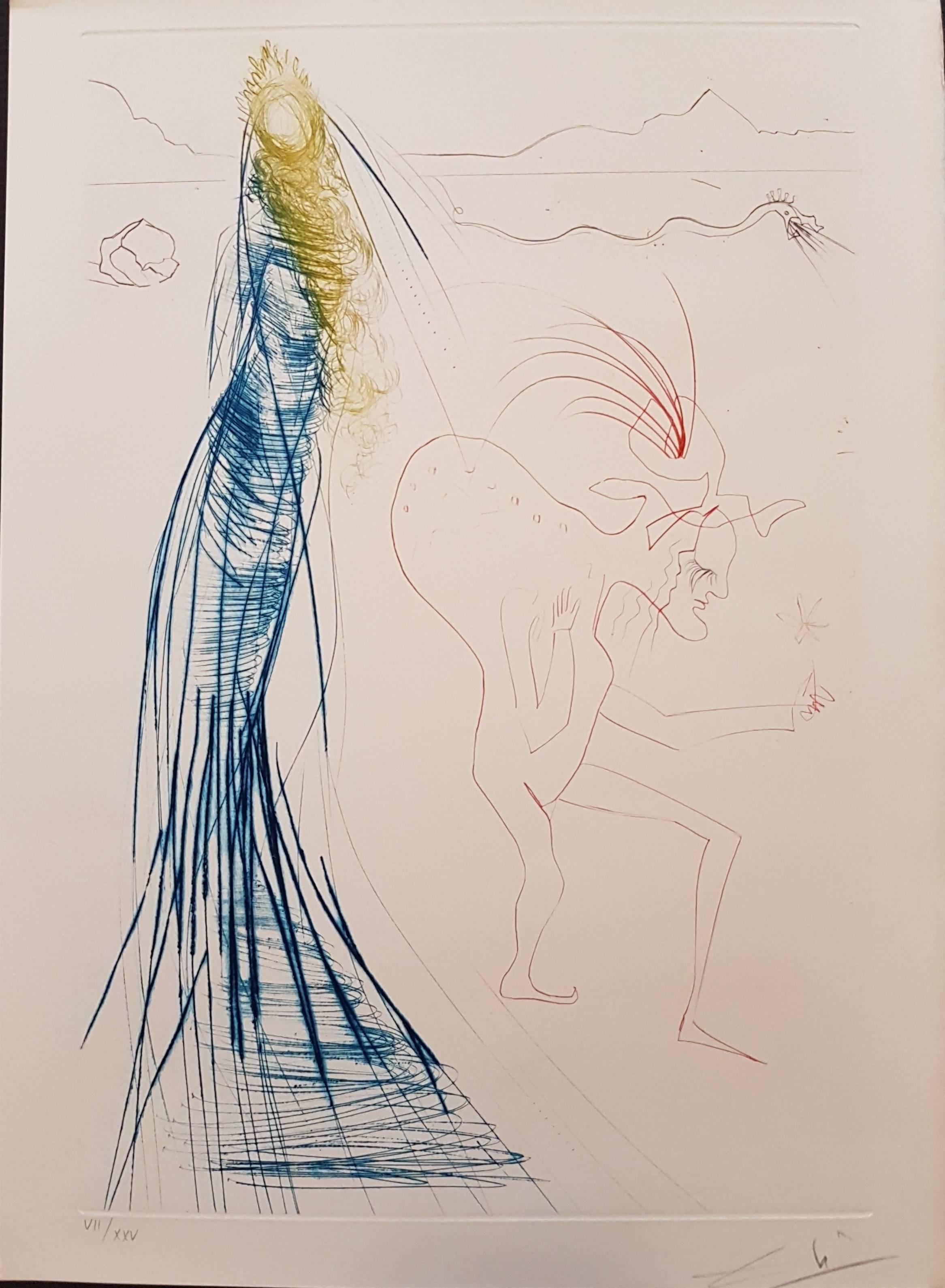 Salvador Dalí­ - Plate from "Tristan and Isolde": Frocin, The Bad Dwarf ...