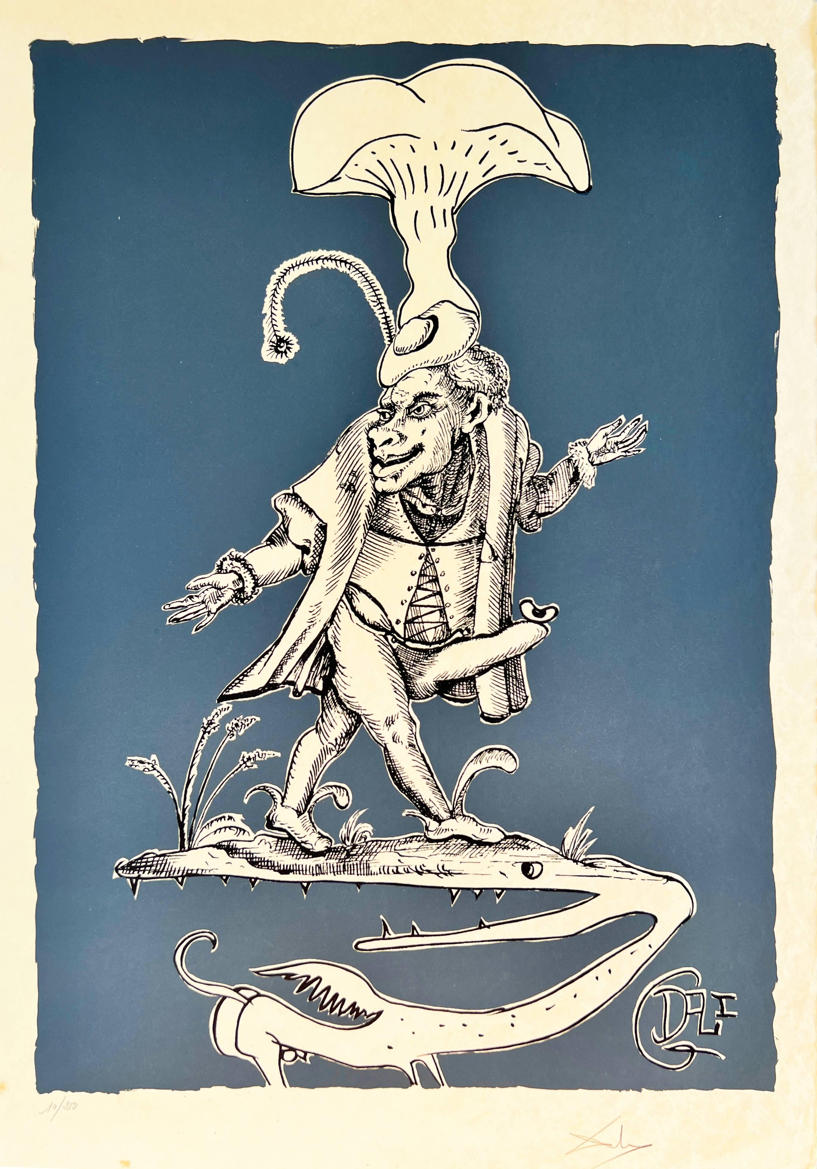 Salvador Dalí­ - Les Songes Drôlatiques de Pantagruel, Planche XIII For ...